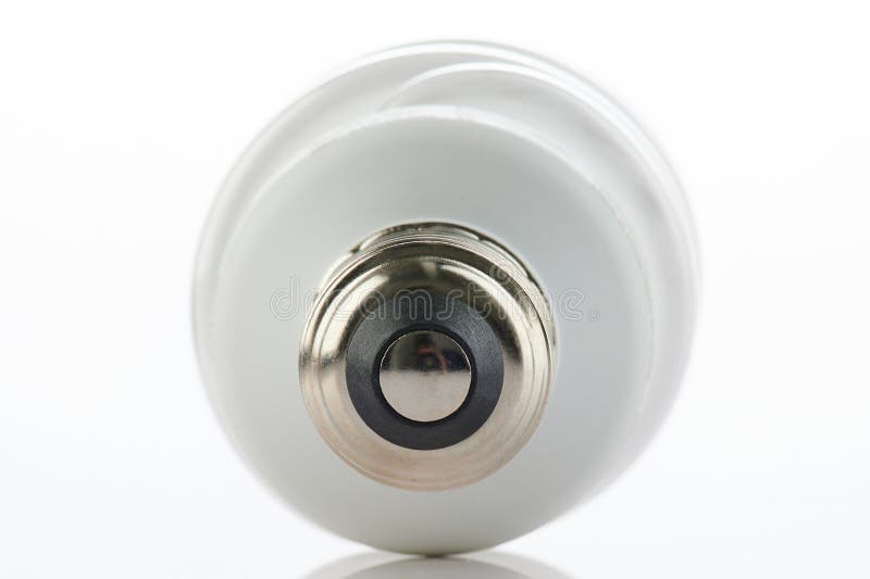 Metal Bottom Part of Light Bulb Stock Photo - Image of electricity ...