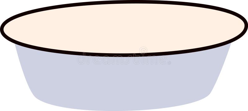 Metal Bowl Empty stock vector. Illustration of metal - 289743162