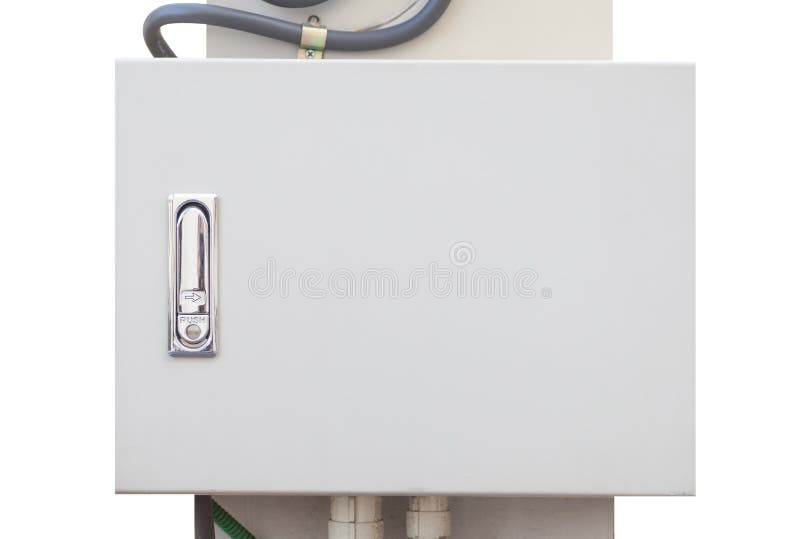 Metal Box of Network Electric Cable Stock Photo - Image of metal ...