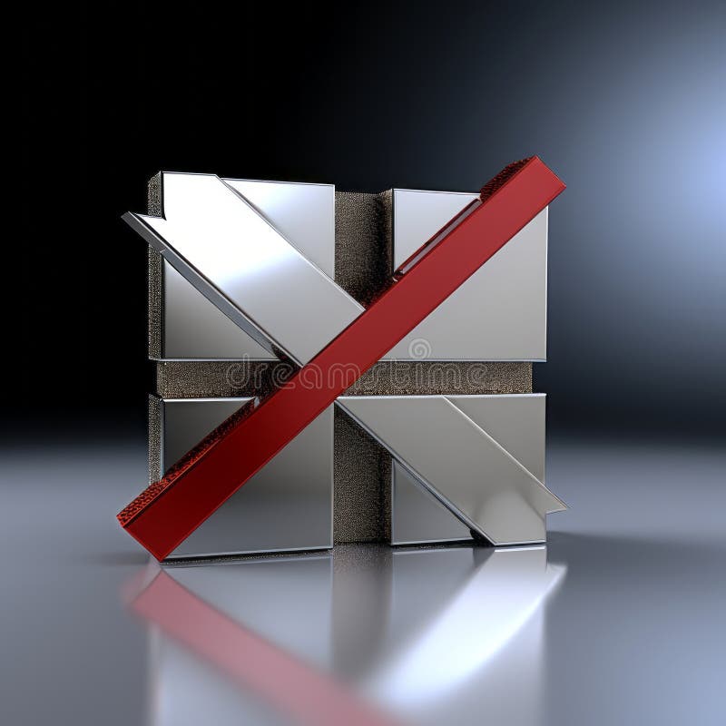 A Metal Box with a Red Cross on it Stock Illustration - Illustration of ...