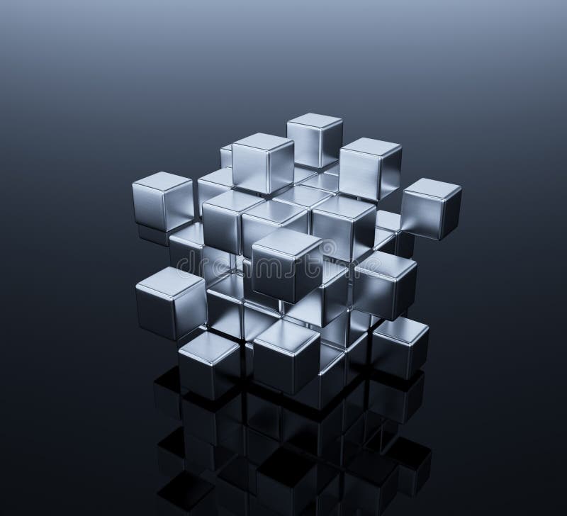 Metal box shape stock illustration. Illustration of abstract - 40146923