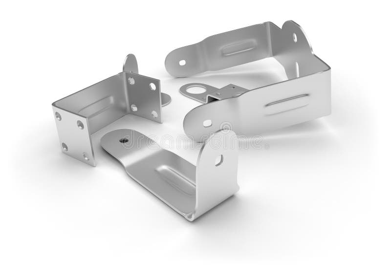 Metal brackets stock illustration. Illustration of aluminium - 29079703