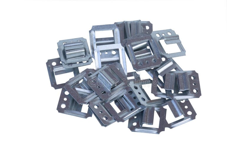 Metal Brackets for Attaching Siding when Cladding a House Stock Image ...