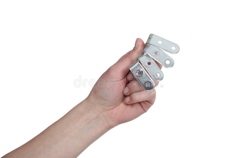 Metal brackets stock image. Image of instrument, chrome - 35933085