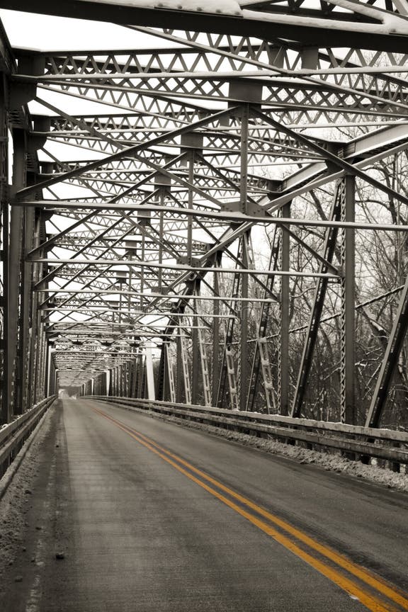 Metal bridge stock photo. Image of industrial, ties, line - 12842656