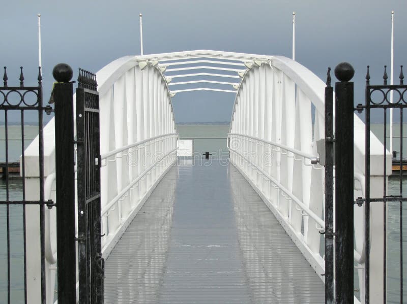 Metal Bridge Inside the Leutasch Gorge in Bavaria Stock Image - Image ...