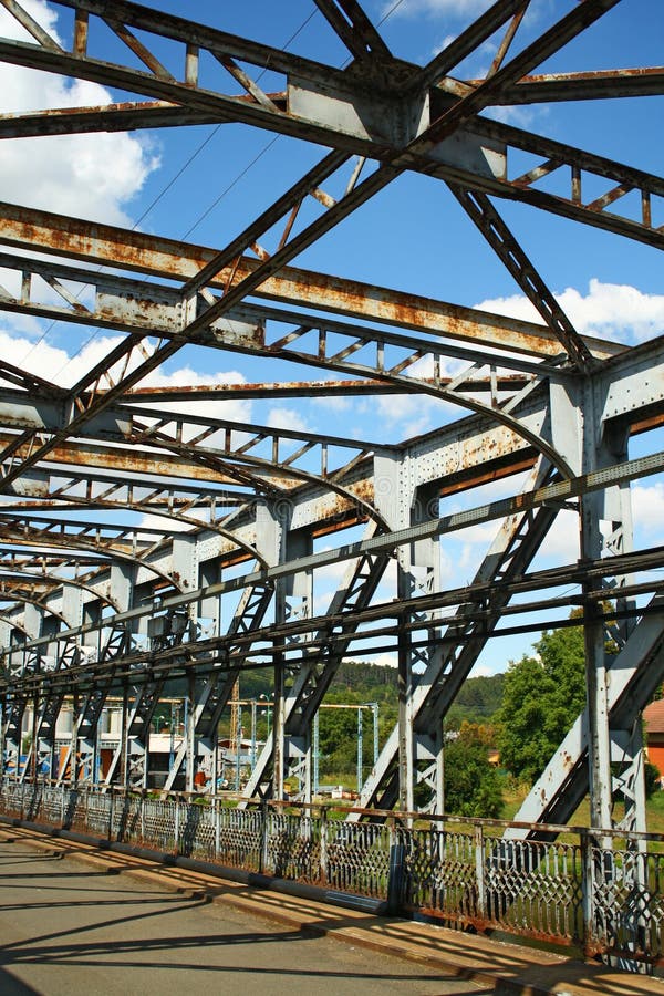 Metal bridge detail stock image. Image of detail, country - 12299753