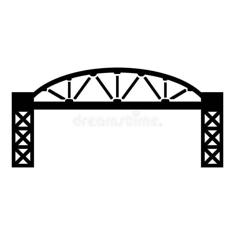 Big Metal Bridge Icon, Simple Style Stock Vector - Illustration of ... Big Metal Bridge Icon, Simple Style Stock Vector - Illustration of ...