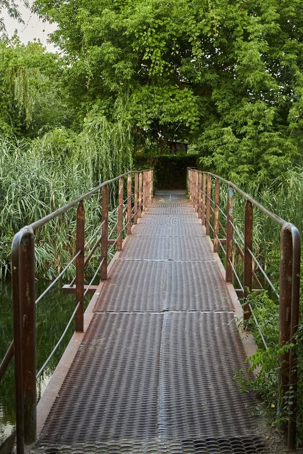 156 Small Metal Bridge Woods Stock Photos - Free & Royalty-Free Stock ...