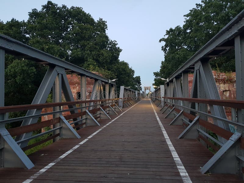 Metal bridge - pathway stock image. Image of lane, train - 191454181