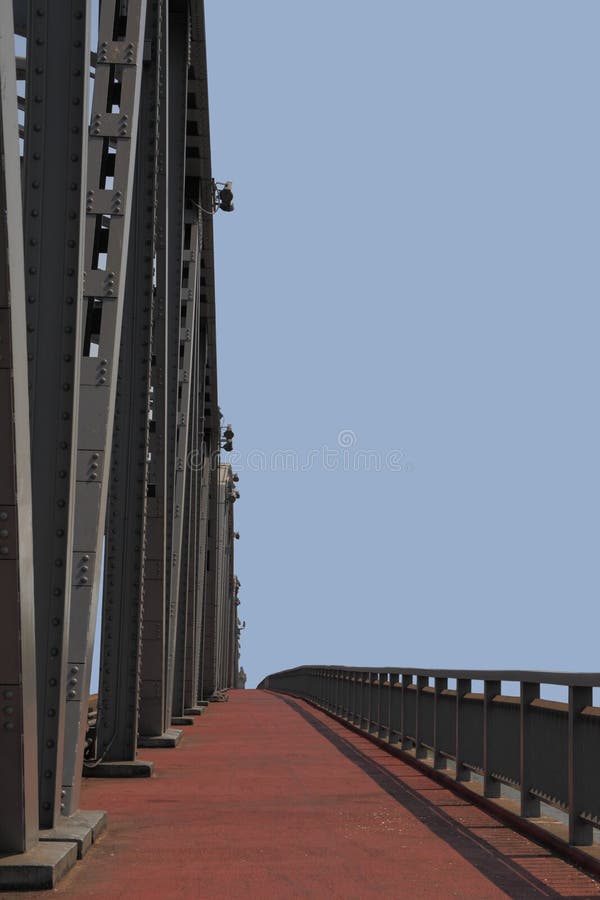 Metal bridge side stock photo. Image of construction - 18061636