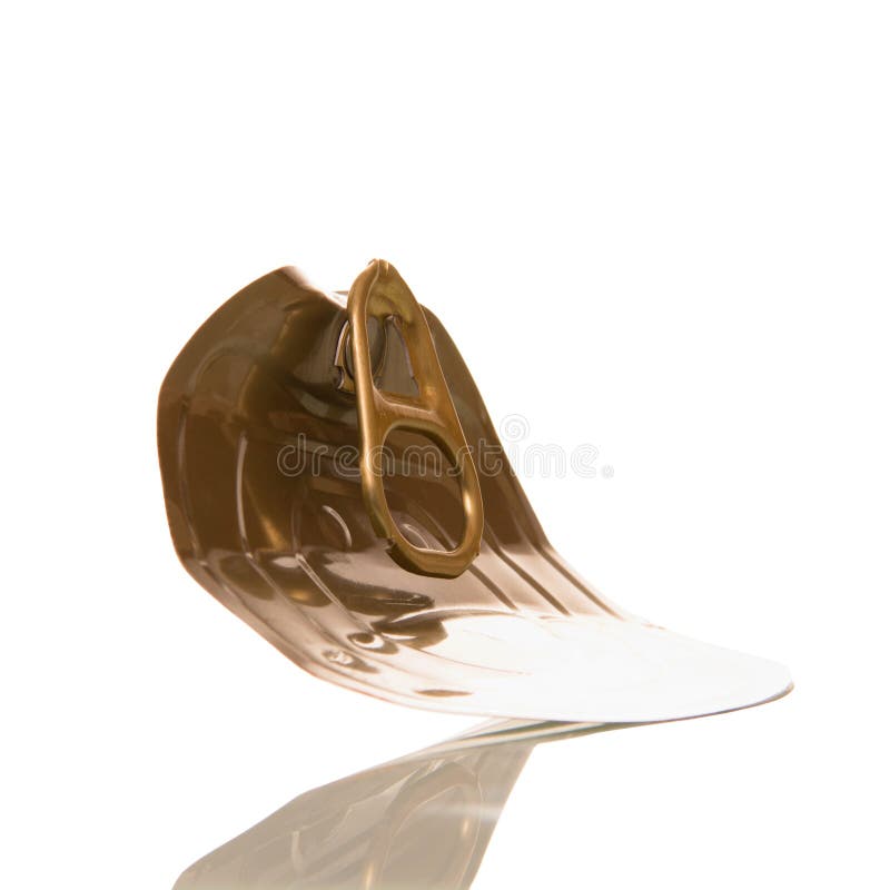 Metal Cap with Ring Isolated on White. Stock Image - Image of beer ...