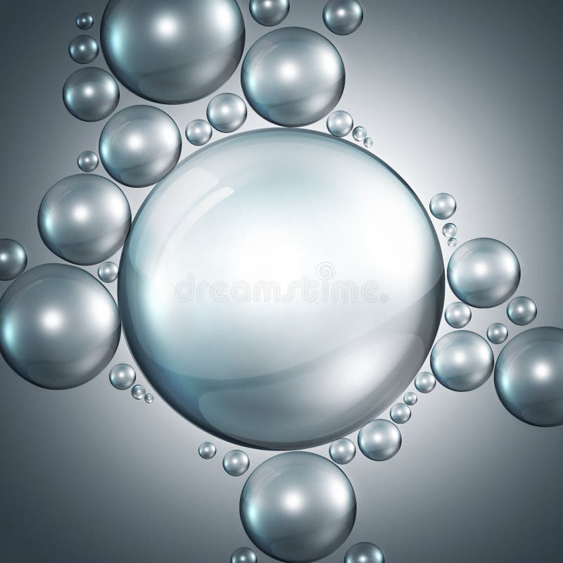 Metal bubbles stock illustration. Illustration of template - 60017579