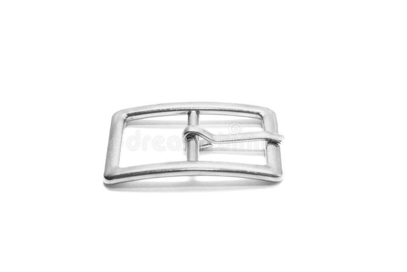 Metal Buckle on a White Background. Side View Stock Photo - Image of ...
