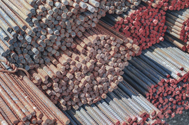 Metal Building Reinforcement Folded at Construction Site, Prepared for ...