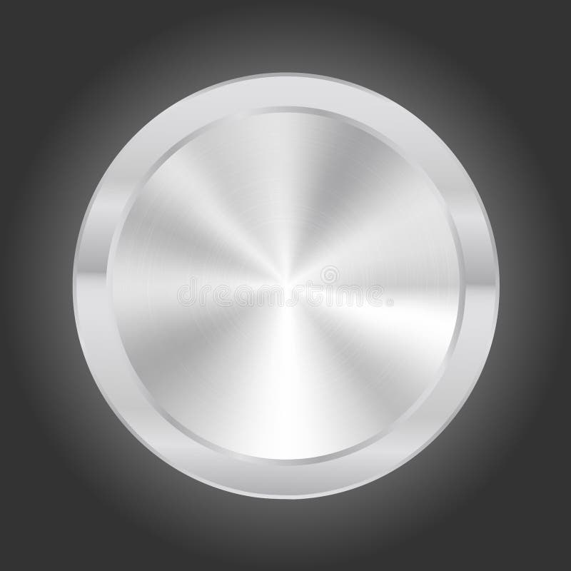 Metal button stock vector. Illustration of background - 154659538