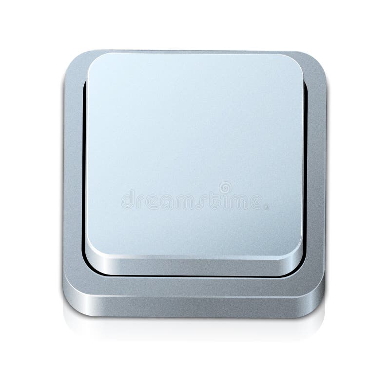 Metal button with texture stock vector. Illustration of symbol - 23597672