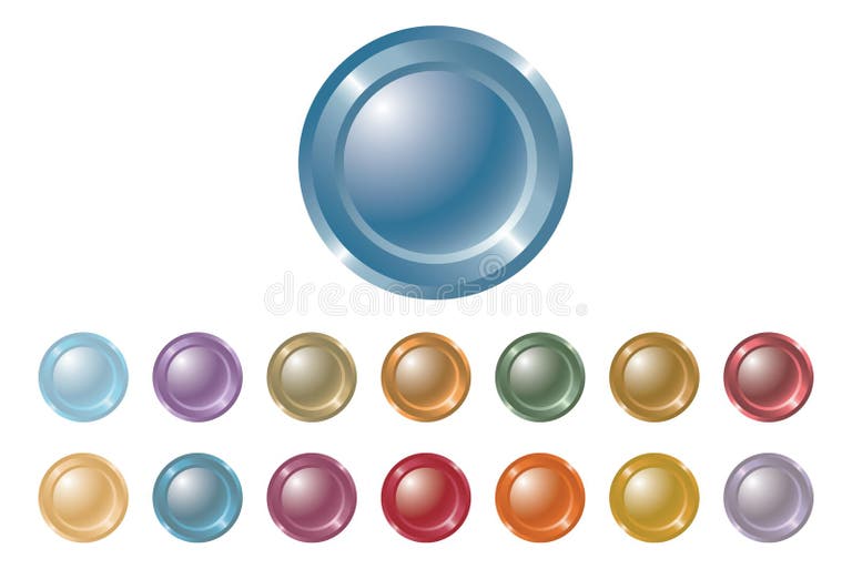 Metall Color Buttons Stock Illustrations – 95 Metall Color Buttons ...