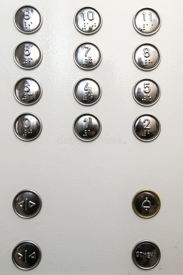Metal Buttons with Numbering Stock Image - Image of machine, design ...