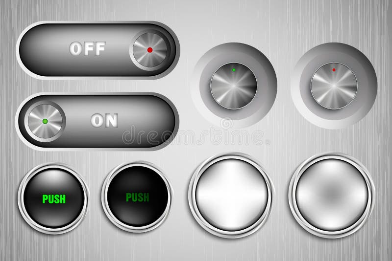 TV Power buttons stock vector. Illustration of icon, collection - 14156686