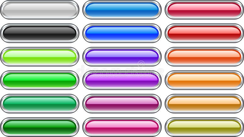 Metal buttons. [Vector] stock vector. Illustration of light - 3780679