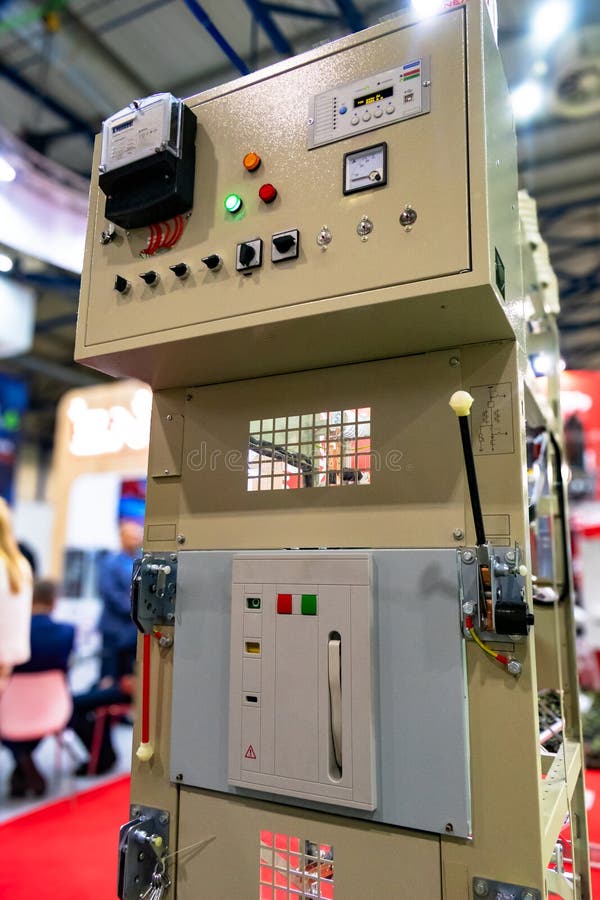 Metal Cabinet for Relay Protection and Automation Editorial Photography ...