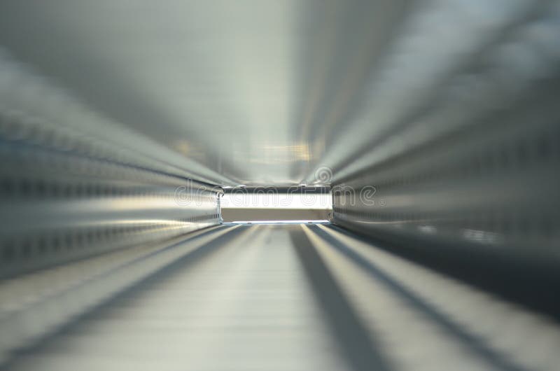 Metal Cable Channelers from a Different Perspective Stock Image - Image ...