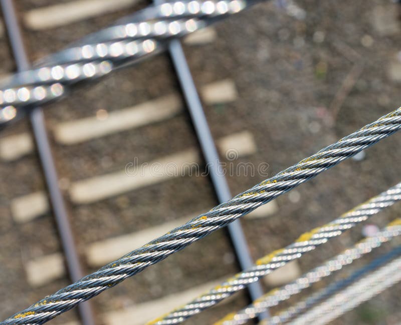 Metal cables stock image. Image of heavy, industry, textured - 44077739