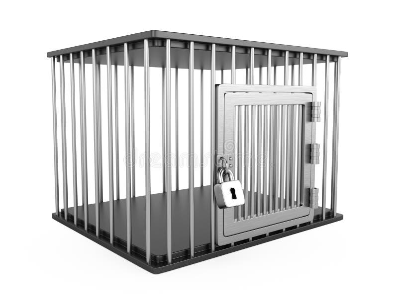 Metal cage stock illustration. Illustration of wire, white - 34363405