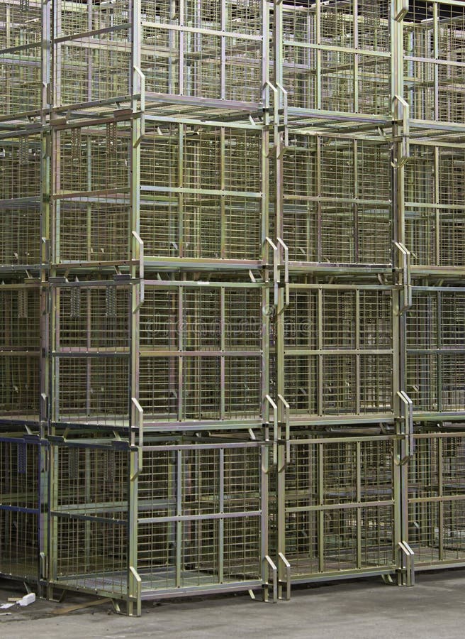 Metal cages stock image. Image of metal, container, metallic - 27361211