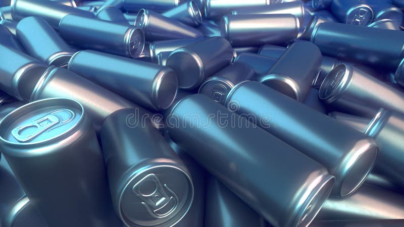 Metal Can Pattern 3d Rendering Stock Illustration - Illustration of ...