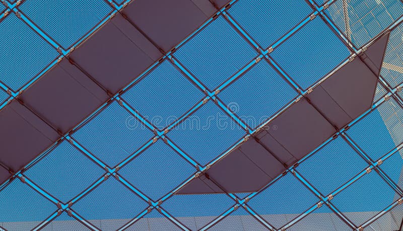 Metal Canopy Structure in the City Stock Image - Image of house ...