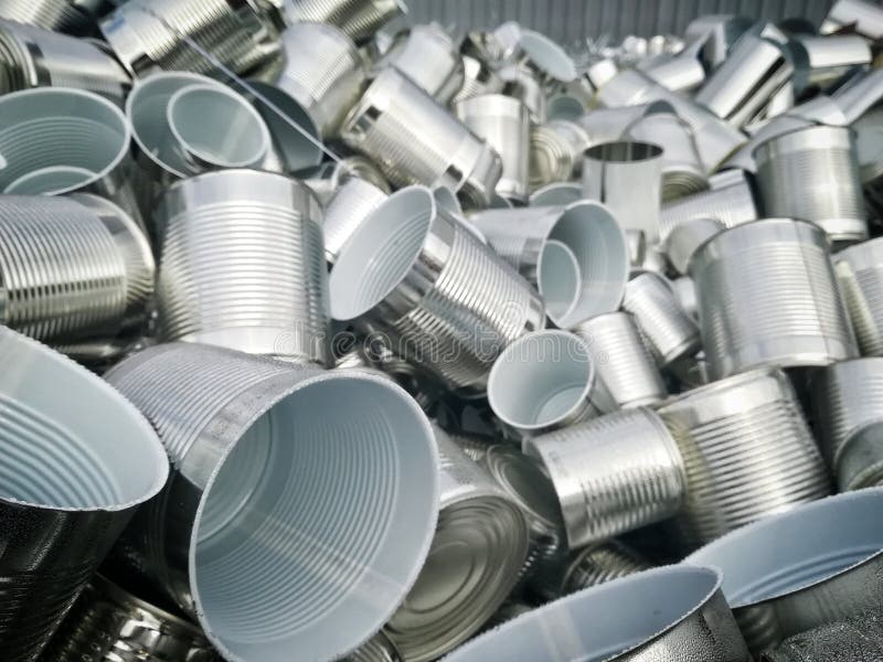 Metal cans for food stock photo. Image of containers - 100251156
