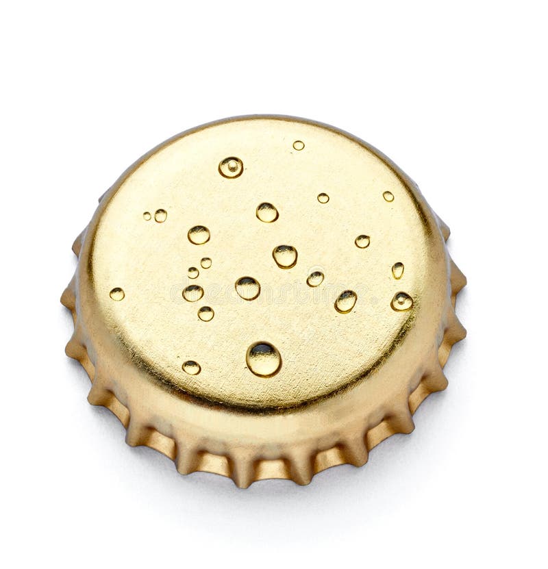 Metal cap bottle drink stock photo. Image of liquid - 242011780