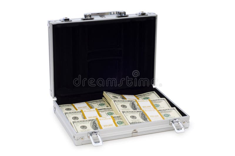 Case full of dollar stock image. Image of investment - 10020973