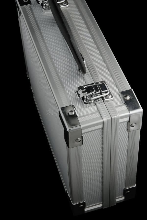 Solid Metal Case stock image. Image of locked, cashbox - 4175905