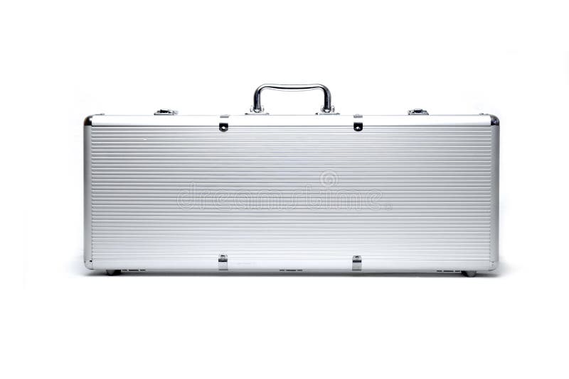 Metal case isolated stock image. Image of suitcase, close - 8945325