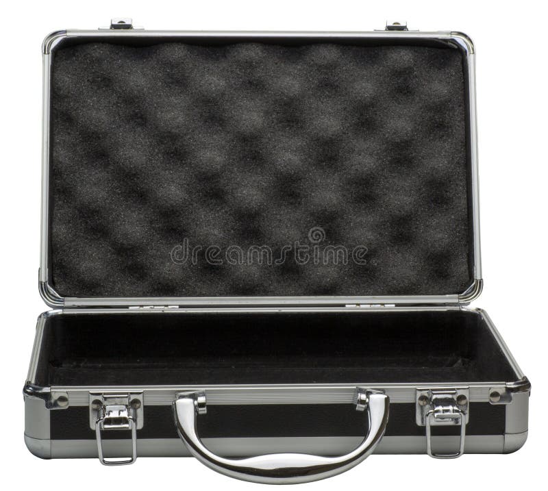 Metal Case in a White Background Stock Photo - Image of background ...
