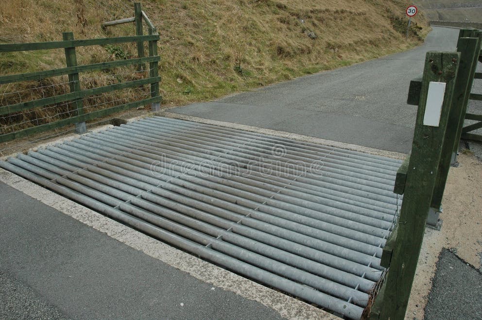 Metal cattle grid stock image. Image of grid, ranch, agriculture - 619767
