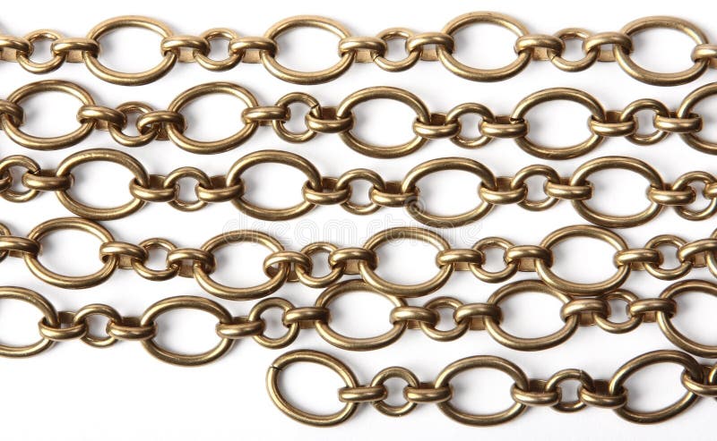 Metal chain stock image. Image of white, coil, metal - 14280883