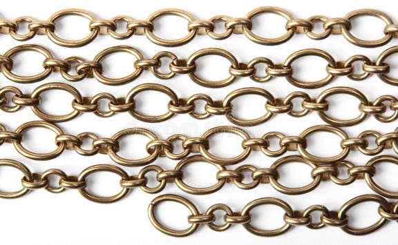 Metal chain stock image. Image of white, coil, metal - 14280883