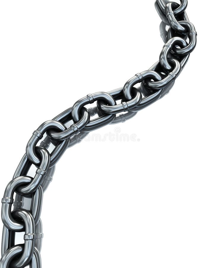 Metallic chain stock vector. Illustration of black, link - 17063039