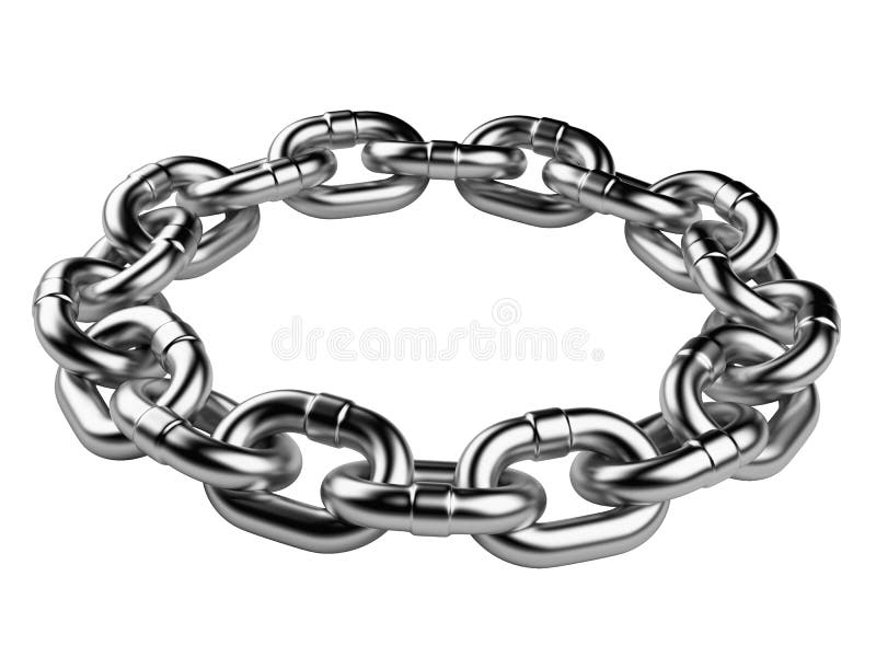 Chain in Form of the Circle with Weak Link Stock Illustration ...