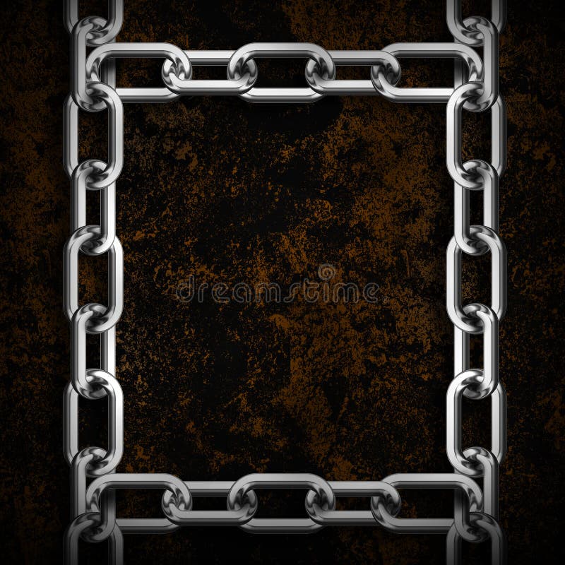 Metal frame stock illustration. Illustration of gray - 63206015