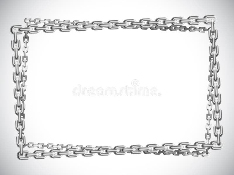 Chain Frame stock vector. Illustration of border, composition - 44866913