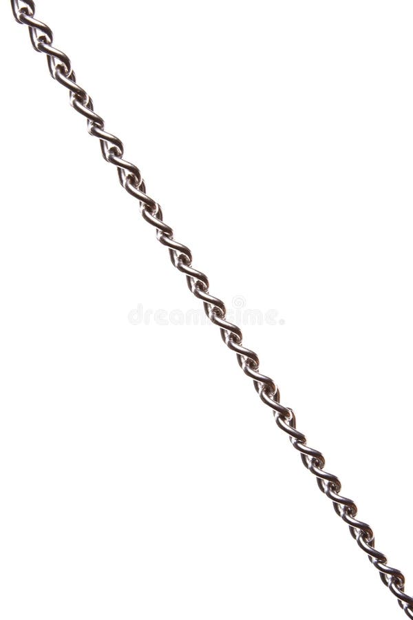 Metal chain isolated stock photo. Image of strong, hard - 7285896