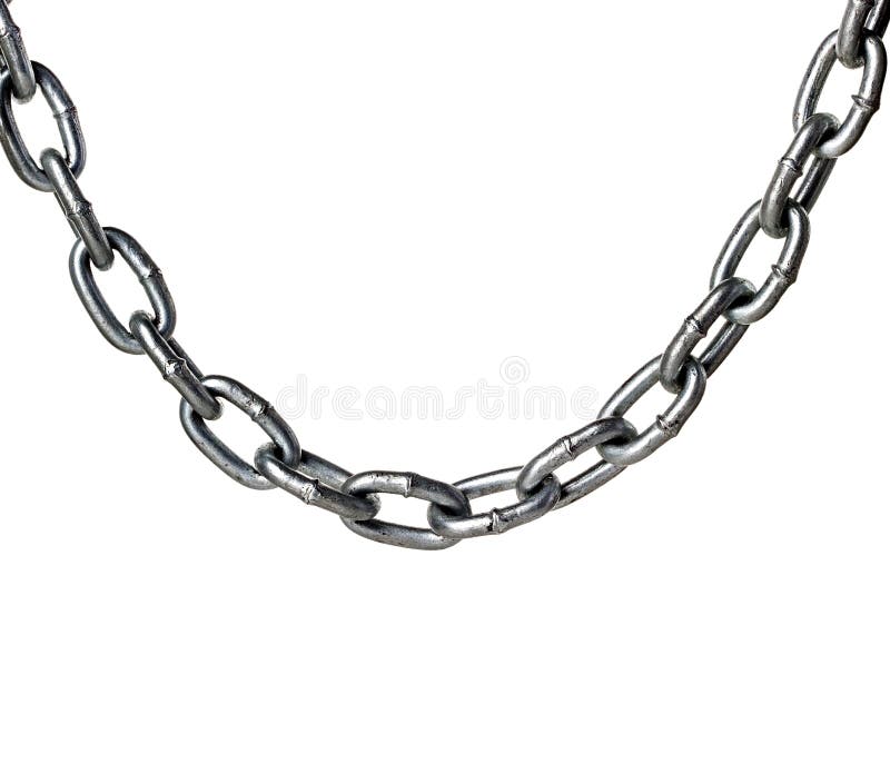 Metal chain isolated stock image. Image of metallic, link - 55217283