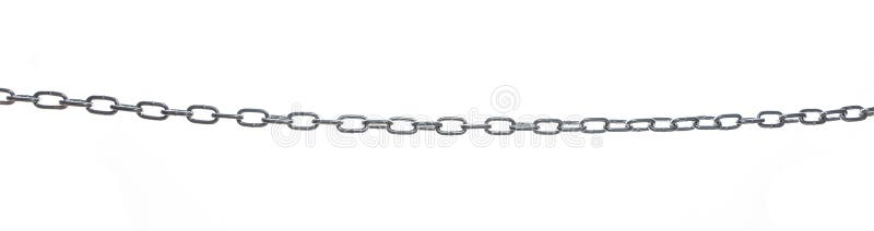Metal Chain Isolated White Background Stock Image - Image of isolation ...