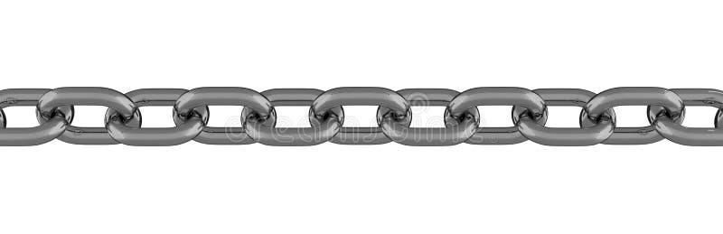 Metal Chain Line Isolated stock illustration. Illustration of grey ...
