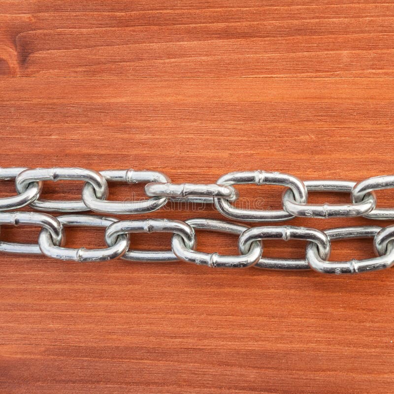 Metal chain links and lock stock photo. Image of connect - 59092980